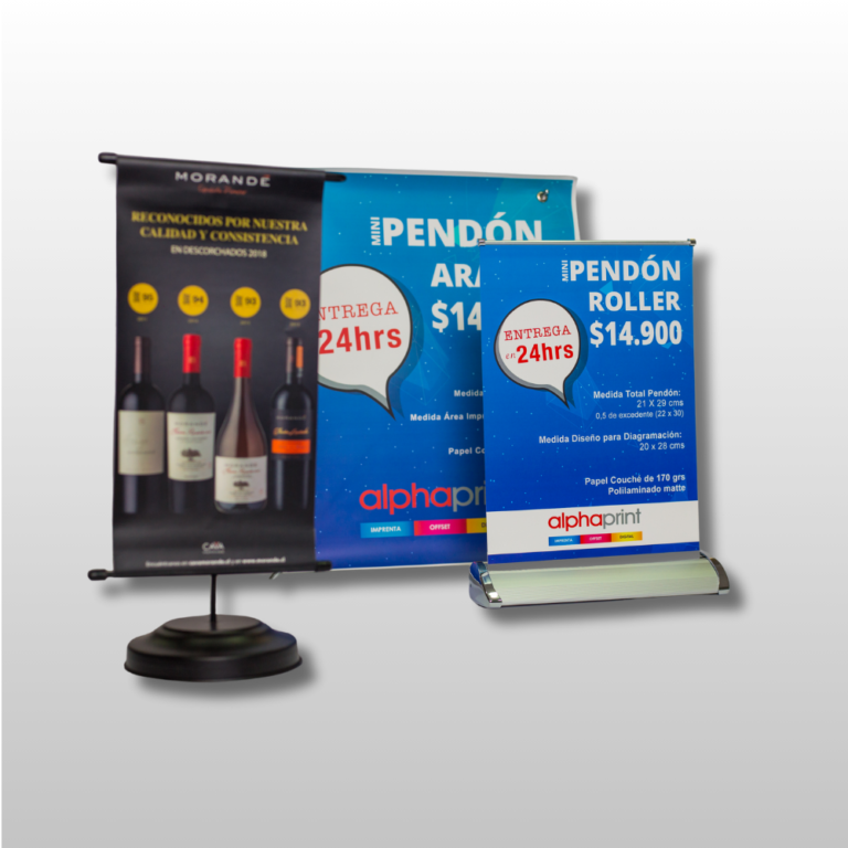 Pendones de calidad con impresiones nítidas y colores vibrantes